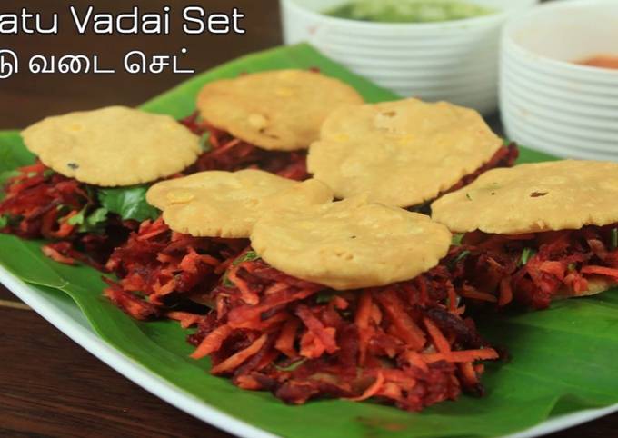 தட்டு வடை செட் (Thattu vadai set recipe in tamil) இவருடைய ரெசிபி ...