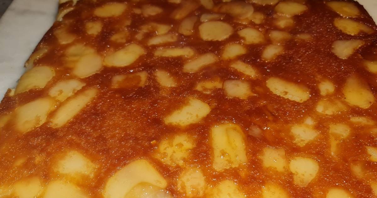 Torta invertida de pera Receta de Estefany- Cookpad