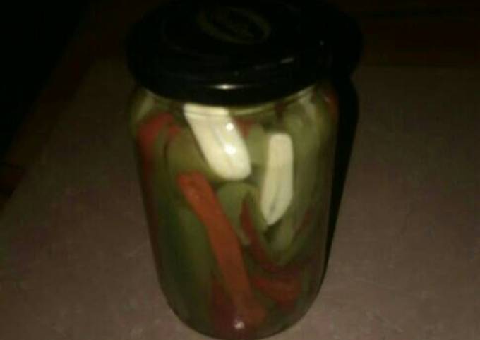 Pickle de ají suave Receta de claudia Quintana- Cookpad