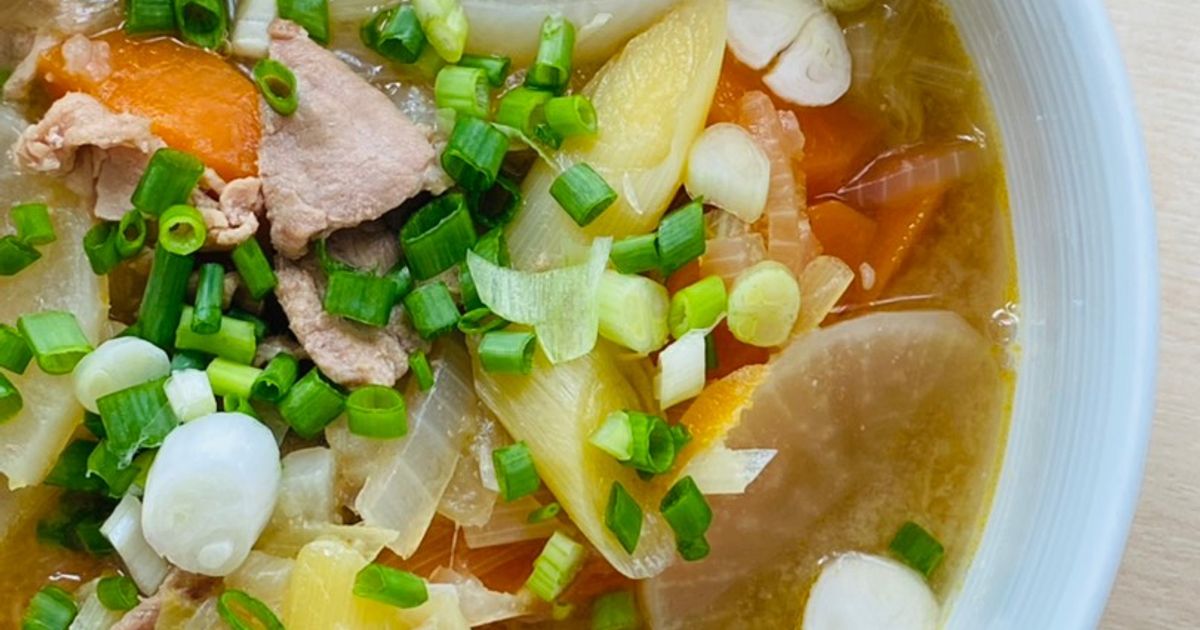Pork Miso Soup (Tonjiru) Recipe By Gem