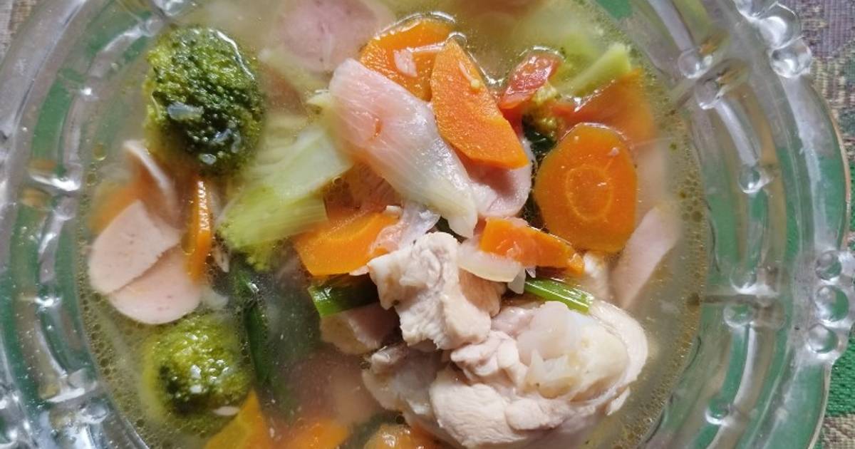 531 resep sop brokoli wortel sosis enak dan mudah - Cookpad