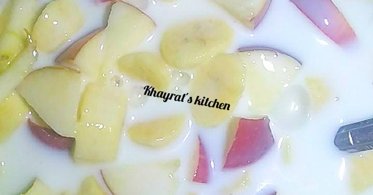 Yogo fruit salad Recipe by Khayrat's Kitchen& Cakes - Cookpad