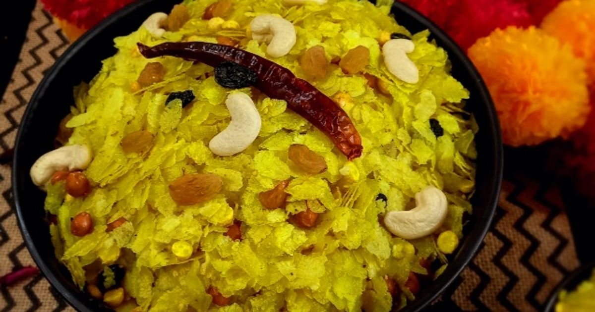 Nylon Poha Dry Chevda Recipe by Sneha Patel - Cookpad