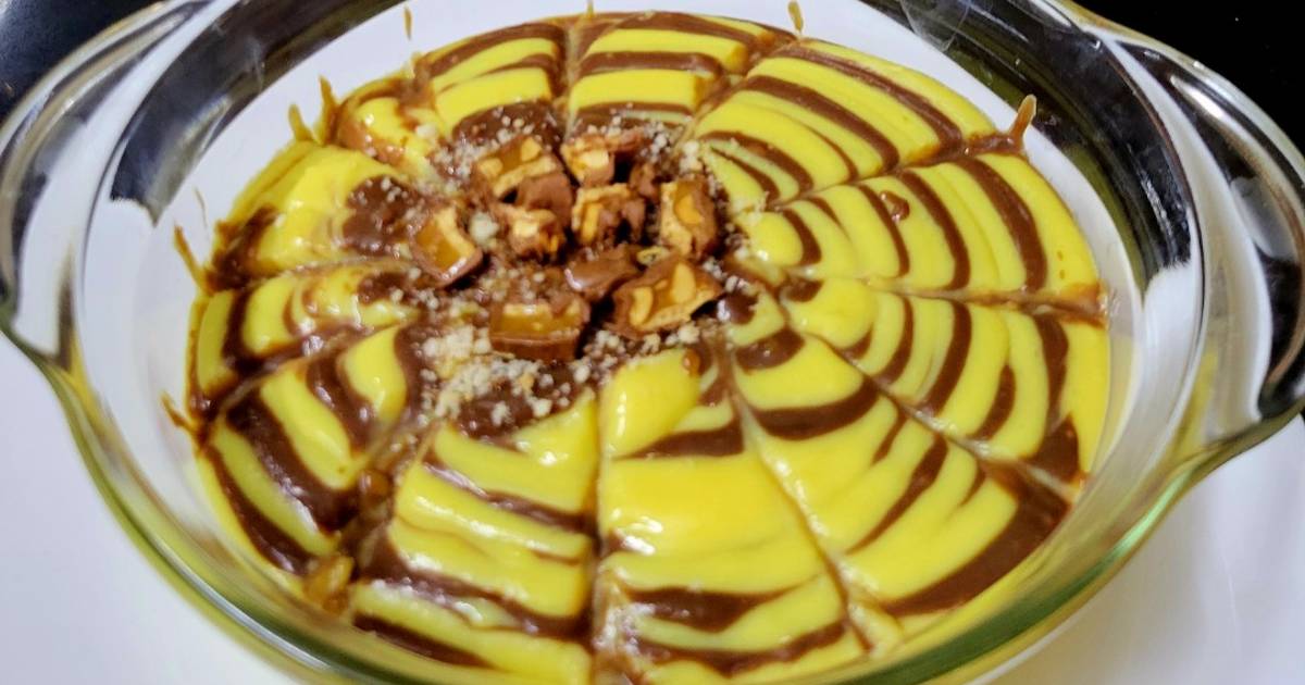 Zebra pudding Recipe by subha suresh - Cookpad