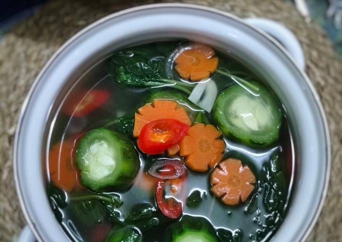 Resipi Sayur Bayam Masak Bening oleh ani skmn - Cookpad