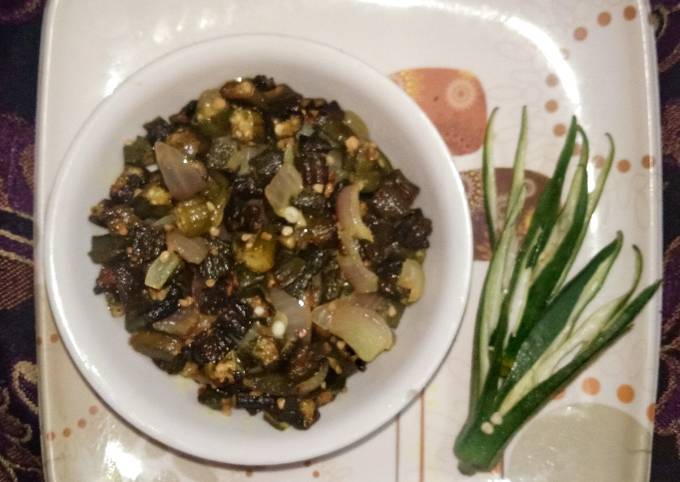 Lady finger veg Recipe by Priyam Batra Mehta - Cookpad