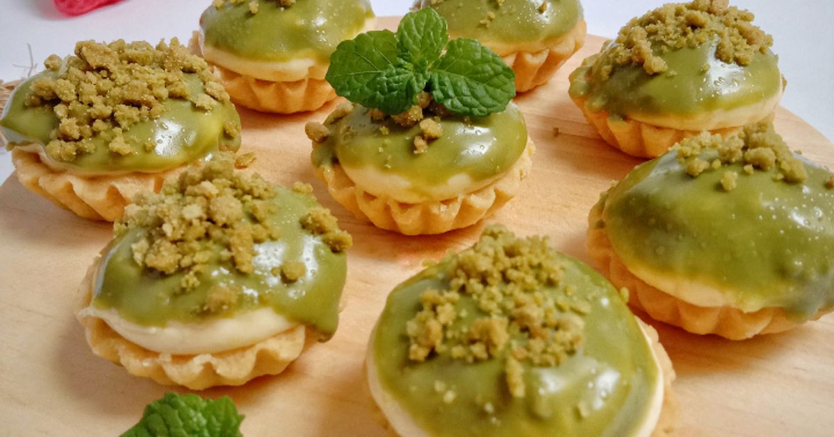 Resep Cheese Tart Buncit Greentea oleh Adelia Firdaus - Cookpad