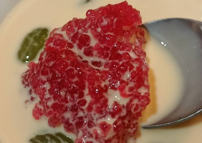 Resipi Kuih Sagu Merah dan Koktail Sagu Merah oleh Alia Ali - Cookpad