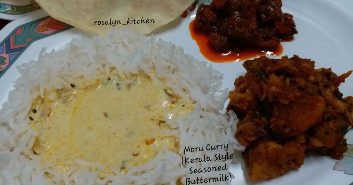 Moru Curry (Kerala Style Seasoned Buttermilk) Recipe by Rosalyn John ...