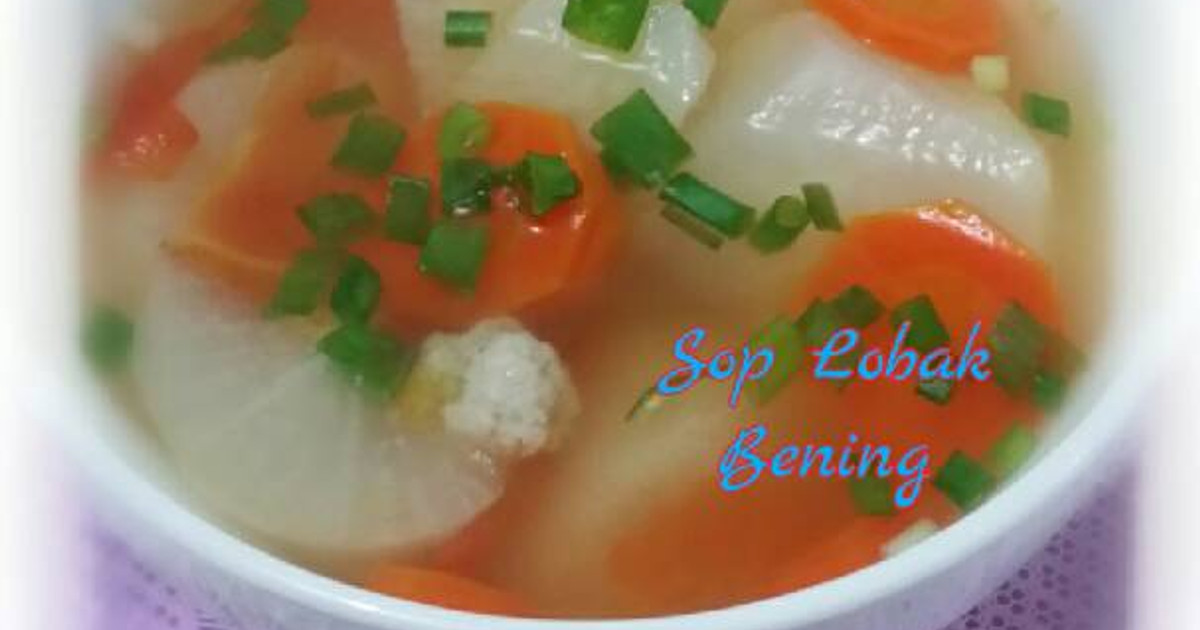 Resep Sop Lobak Bening oleh Yenny Zhang - Cookpad