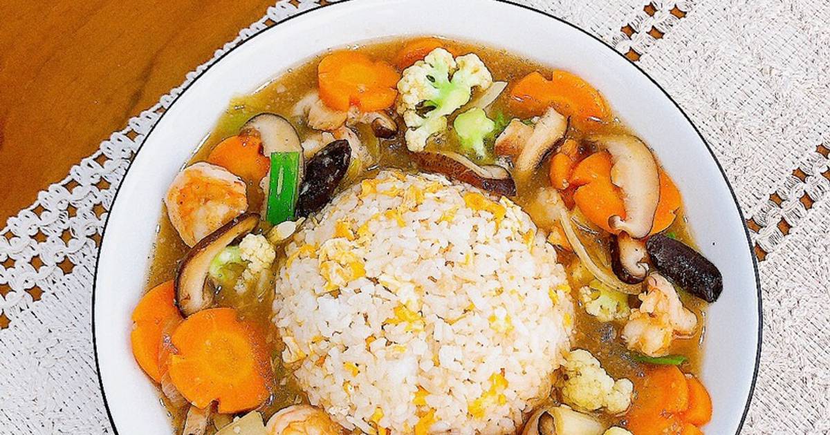 Resep Nasi Siram Udang oleh Felicia Cahyadi - Cookpad