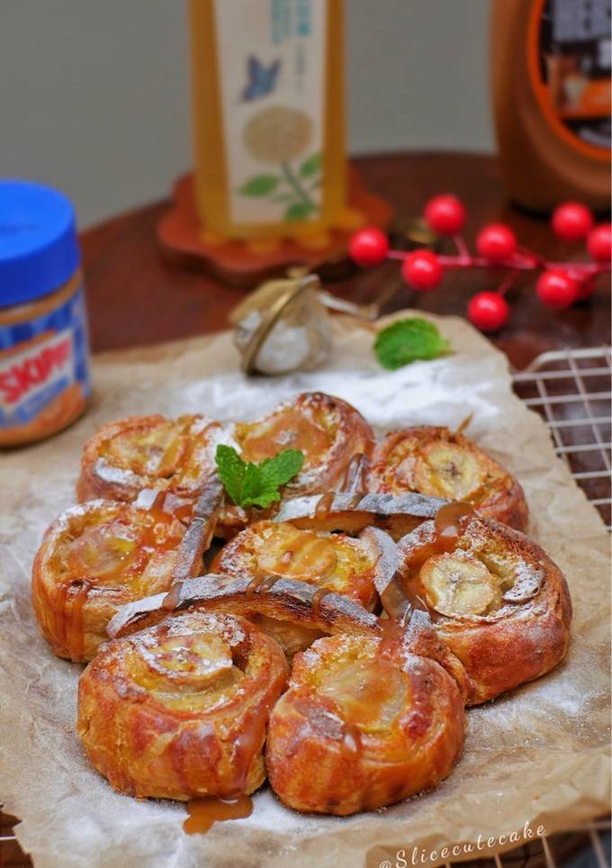 Resep Banana Roll Roti Tawar Pastry oleh Slicecutecake - Cookpad