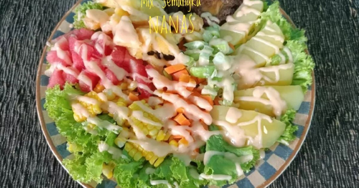 Resep Salad Sayur Mix Semangka Dan Nanas oleh Liawati Iskandar - Cookpad