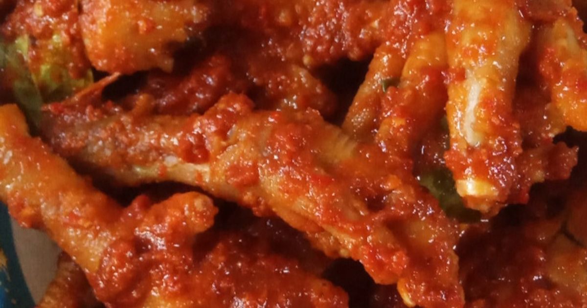 Resep ceker balado rumahan enak dan mudah - Cookpad