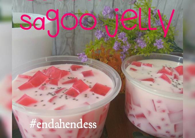 Resep Es Jelly Sagu Mutiara / Jelly Sagoo Dessert Drink oleh Endah ...