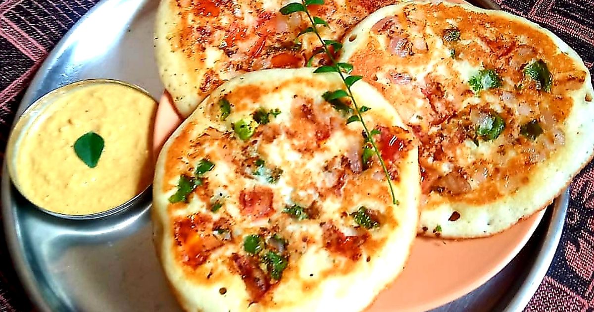 स्पंजी उत्तपम (Spongy Uttapam Recipe In Hindi) रेसिपी बनाने की विधि in ...