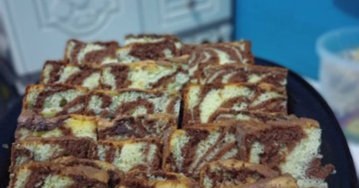 Resep Bolu zebra takaran gelas oleh Fanyarfany_ - Cookpad