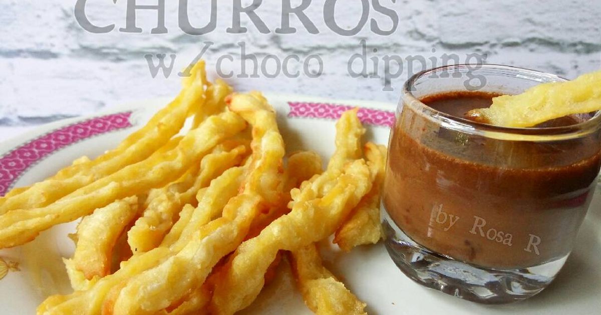 Resep Mini Churros W/ Choco Dipping Sauce oleh Rosa Redia - Cookpad
