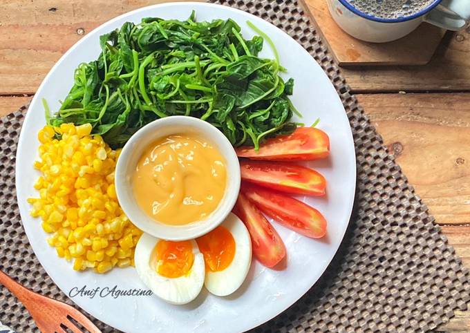 Resep Salad Bayam oleh anif agustina - Cookpad