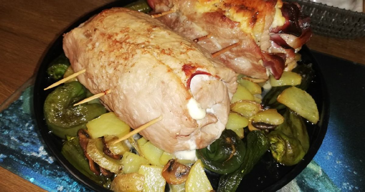 lomo de cerdo relleno de bacon y queso - 6 recetas caseras- Cookpad