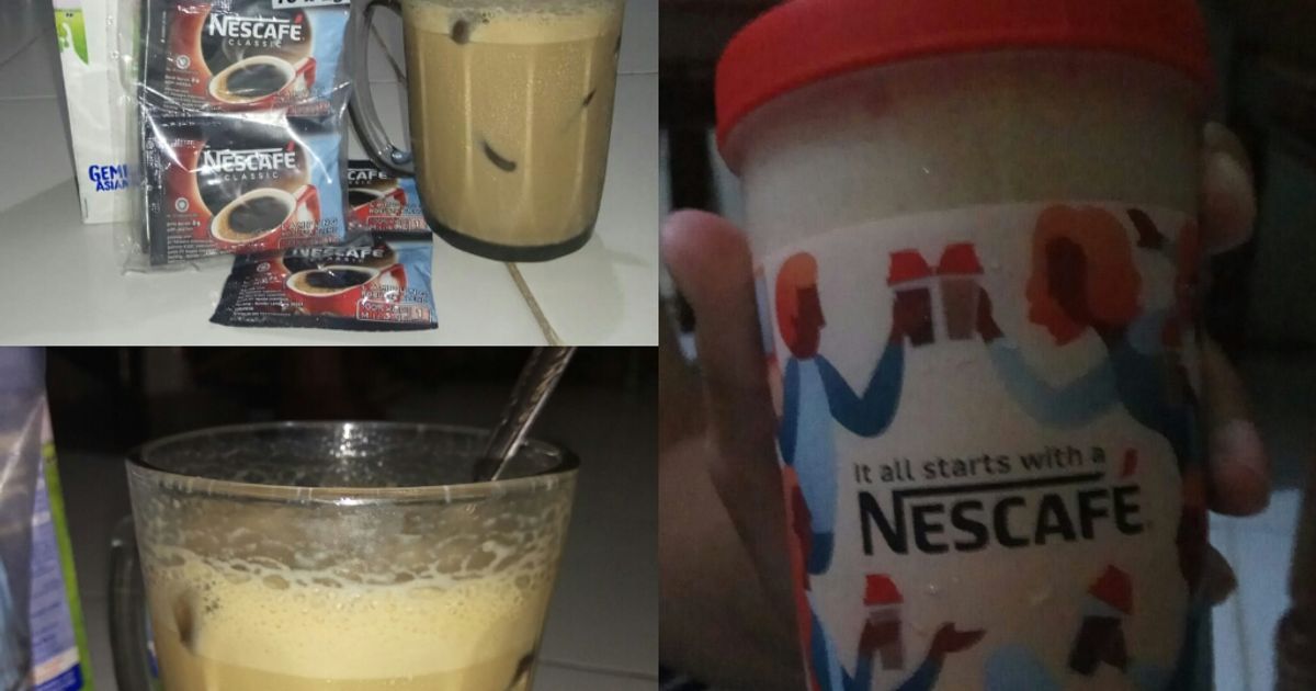 Resep Iced Milk Coffee Ala Rumahan oleh Dewi_dhedew - Cookpad