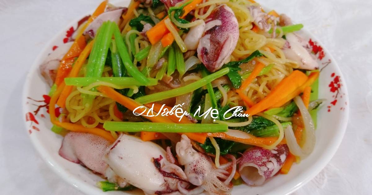 19 món mì xào mực thơm ngon, đa dạng và dễ làm tại nhà - Cookpad