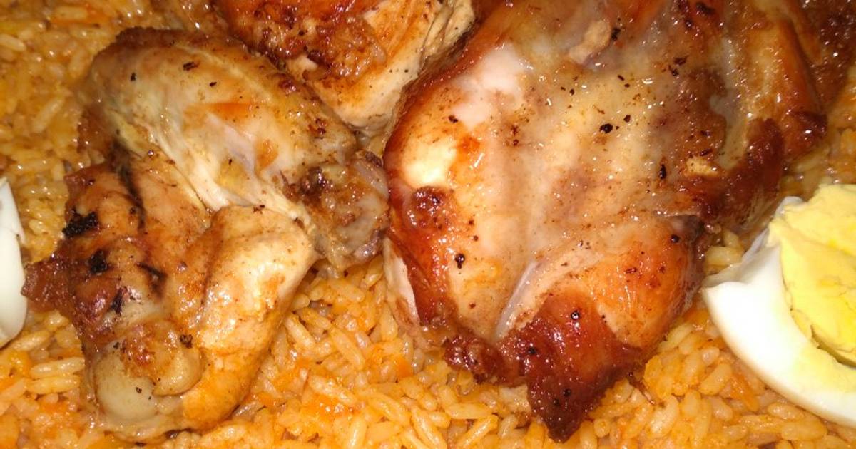 طريقة عمل ارز احمر مجمر بالبيض على اصولها بطريقة سهلة وسريعة من Amel ...