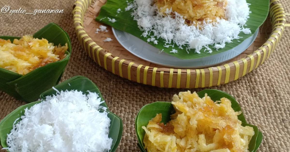Resep Sawut Singkong Gula Merah dengan Takir Bunga oleh 🌷Yulie Yuda ...
