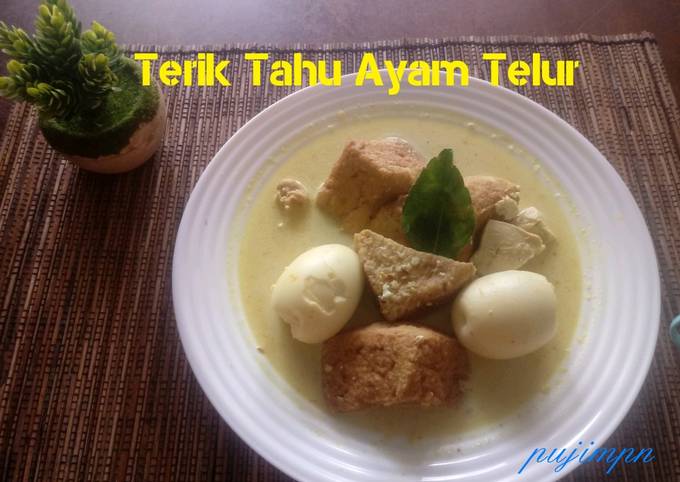 Resep 226. Terik Tahu Ayam Telur ala semarangan.. oleh Puji Mpn mama ...