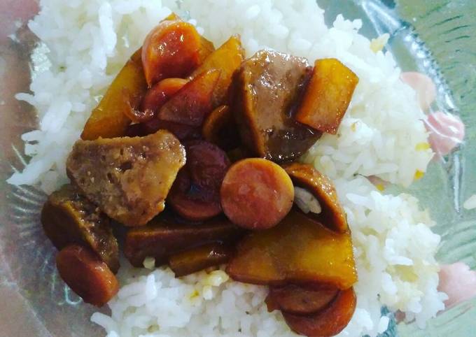 Resep Tumis kentang, baso, dan sosis oleh Eny Mahmudah - Cookpad