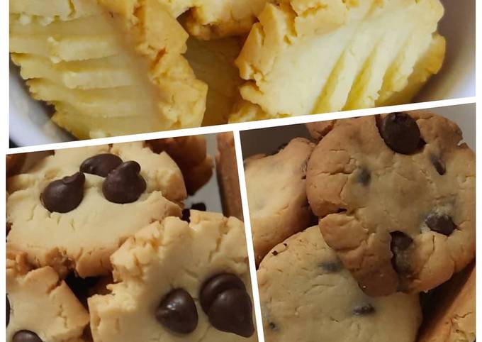 Resep Eggless cream cheese butter cookies oleh Angkasa Luni - Cookpad