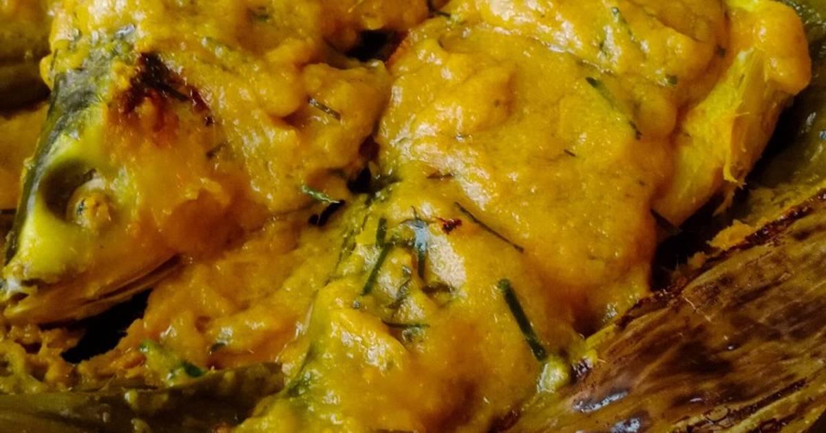 Resipi Ikan Boulu Pais Tempoyak oleh Leeina Qaliena - Cookpad