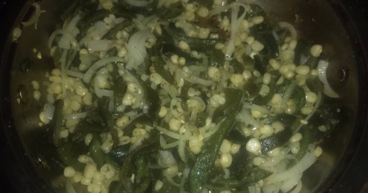 Rajitas con elotes Receta de Cynthia Serena- Cookpad