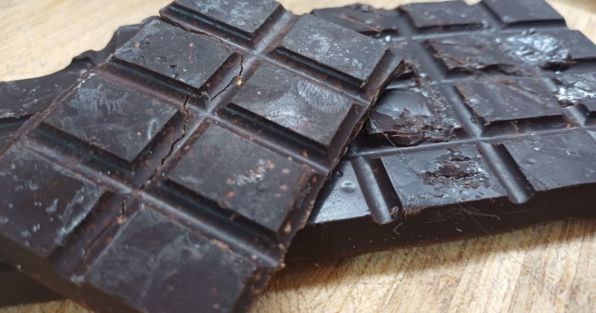 Tableta de chocolate casera y saludable Receta de Laura Corbo 🇺🇾- Cookpad