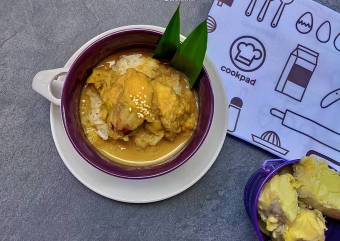 Resep Kolak Durian Ketan Putih khas Palembang oleh wulanandri - Cookpad