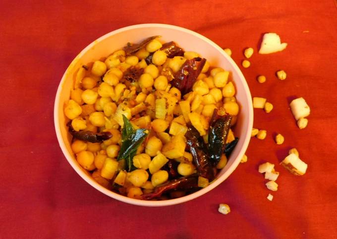 Kabuli chana Sundal (Garbanzo beans) Recipe by Lakshmi Sridharan Ph D ...