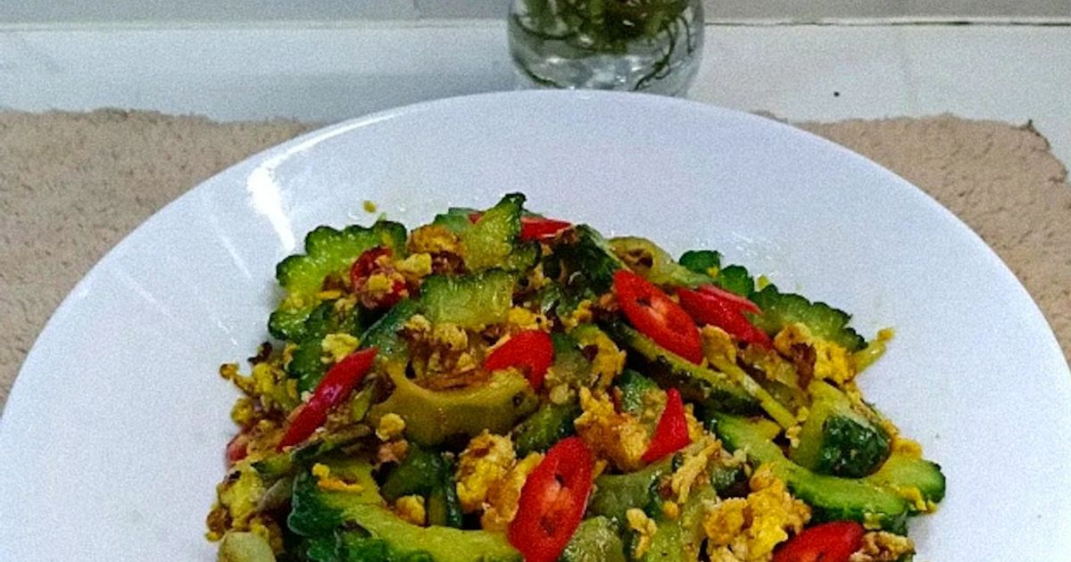 Resipi Peria Goreng Telur Hancur oleh Ani Delighted - Cookpad