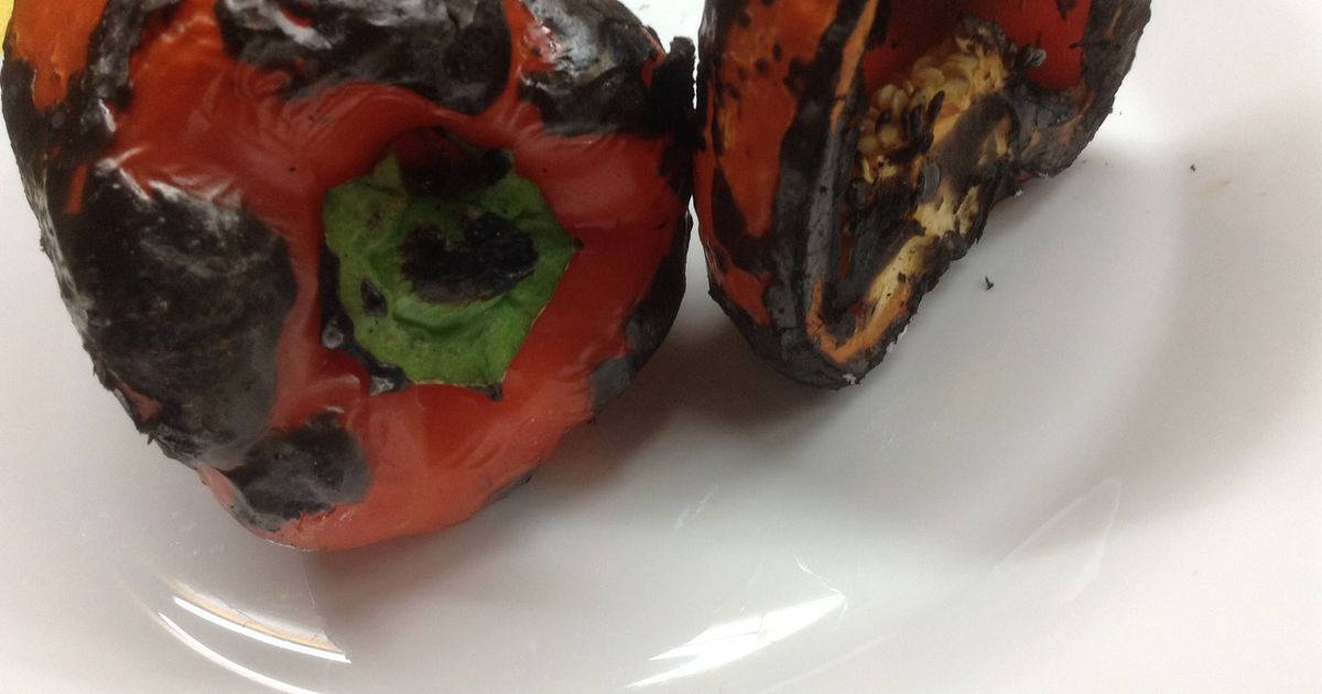 Char Grilled Capsicum Recipe by veena - Cookpad