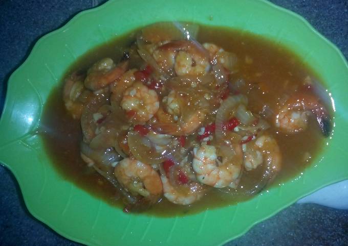 Resep Udang Saos Padang oleh Lala apriani - Cookpad