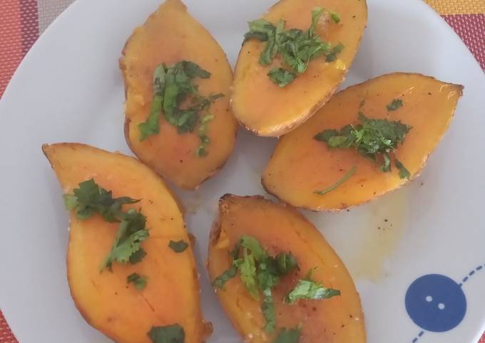 Camotes al horno Receta de Cristina Vargas- Cookpad