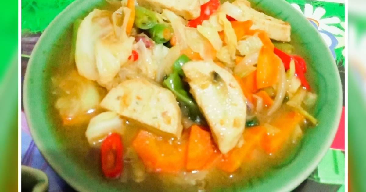 Resep Cap cay bakso kuah simpel oleh reni anggra - Cookpad