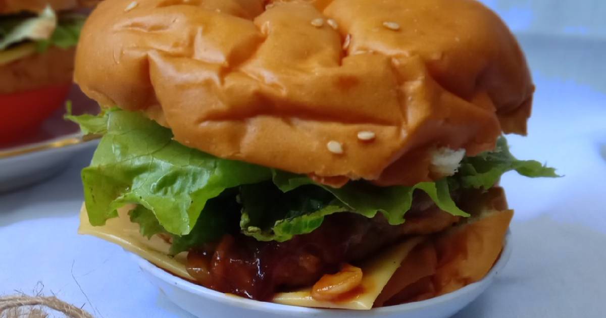 34 resep bekal roti tawar burger enak dan mudah - Cookpad
