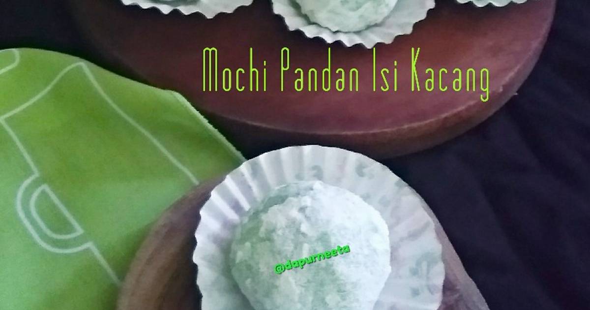 Resep Mochi Pandan isi kacang oleh Dapur Neeta - Cookpad