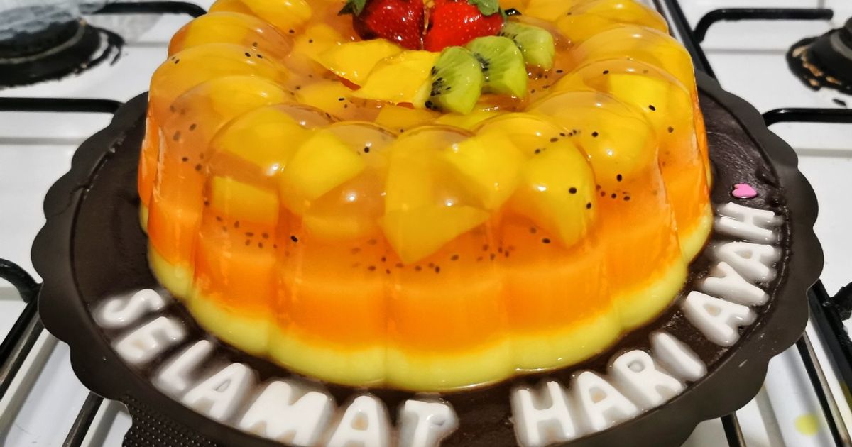 Resep Manggo Puding 3 Layer oleh Izzah Khairun Nisa - Cookpad
