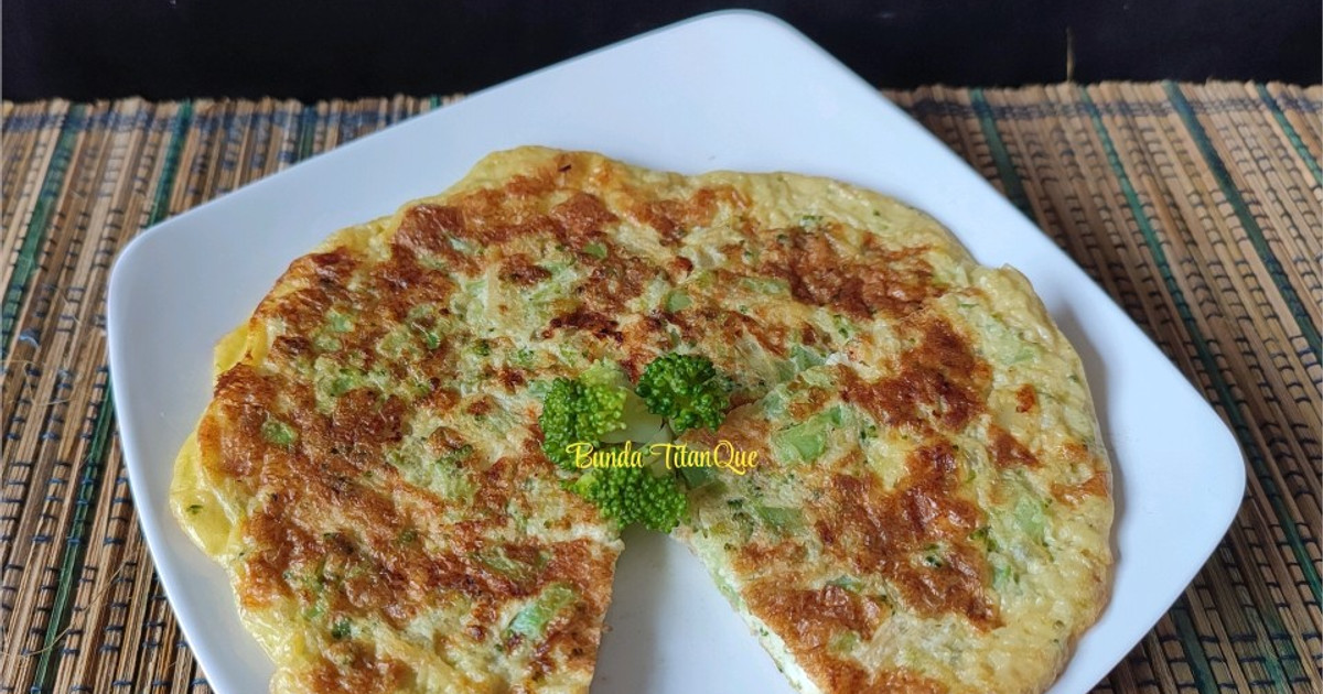 Resep Telur Dadar Teri Brokoli oleh Bunda TitanQue - Cookpad