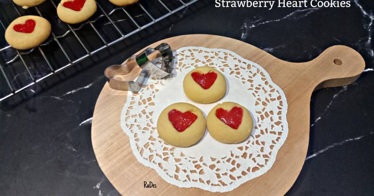 30 resep kue love selai strawberry enak dan mudah - Cookpad