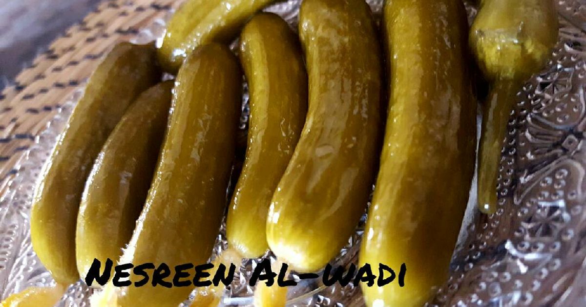 طريقة عمل مخلل الخيار المقرمش على اصولها بطريقة سهلة وسريعة من Nesreen Al-wadi - كوكباد