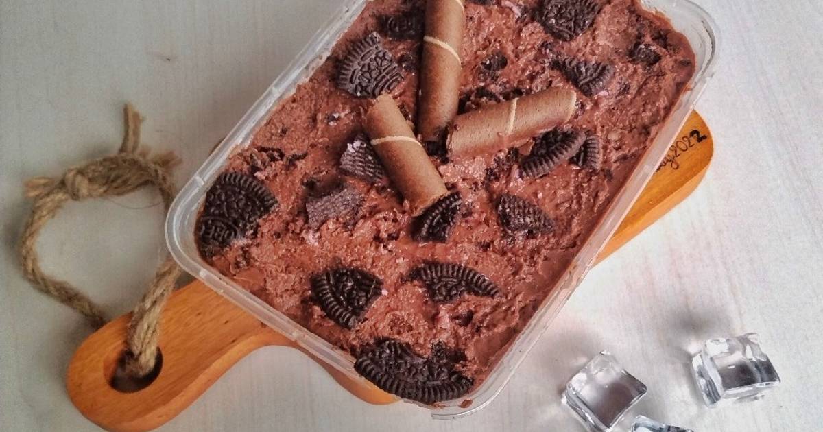 Resep 516. Es krim Santan Coklat Oreo oleh Pawon Winna - Cookpad