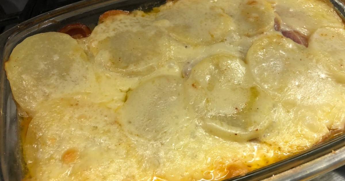 Papas con jamón y queso al horno - 992 recetas caseras- Cookpad