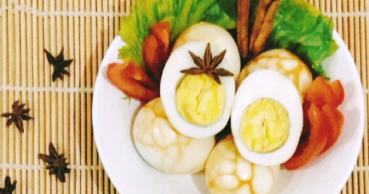 Resep GBA23. Telur Rebus Teh oleh Rohani Tanjung - Cookpad